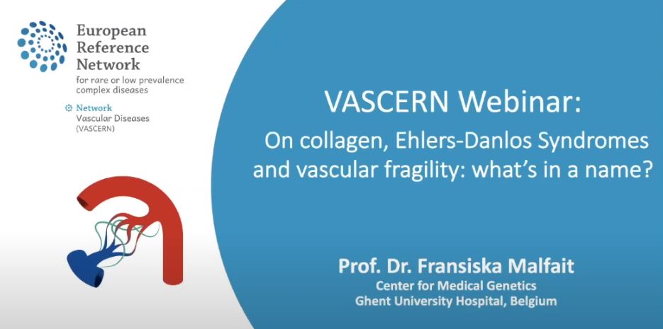 Recording of VASCERN Webinar: On collagen, the Ehlers-Danlos Syndromes ... Recording of VASCERN Webinar: On collagen, the Ehlers-Danlos Syndromes ...